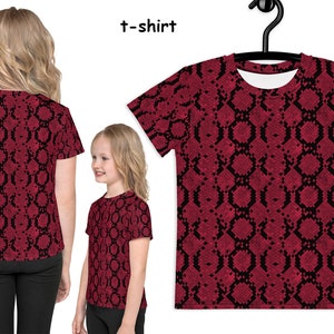 Red Snake Print Costume Children Costume Halloween Animal Cosplay ...