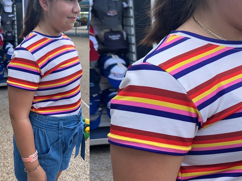 Max Stranger Things Striped T-shirt Girl Top Halloween Costume - Etsy