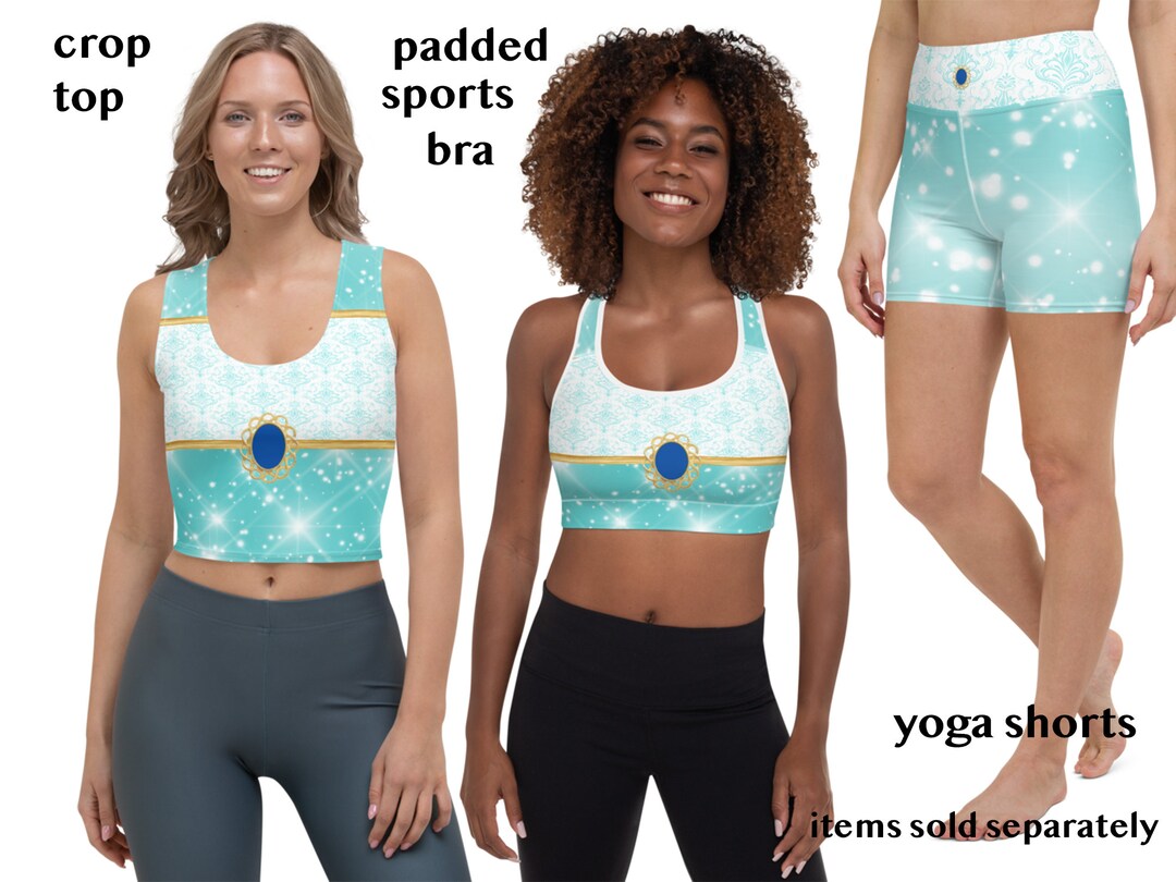 Jasmine Princess Running Costume Woman Halloween Yoga Shorts Workout ...