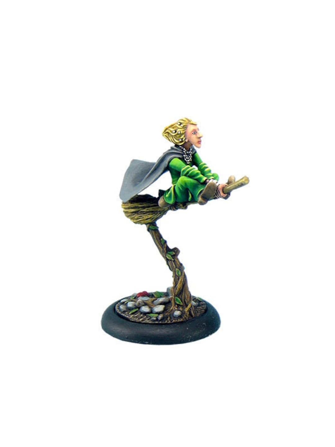 Discworld Witches Magrat on Broom - Etsy