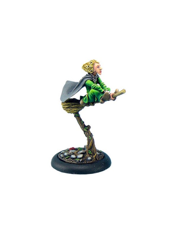 Discworld Witches Magrat on Broom | Etsy