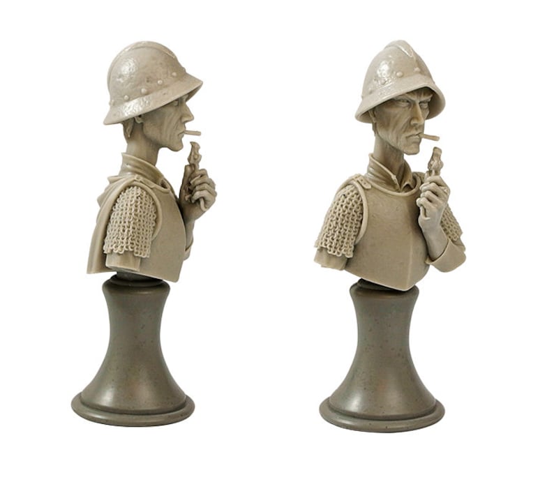 Discworld Samuel Vimes Bust UNPAINTED - Etsy