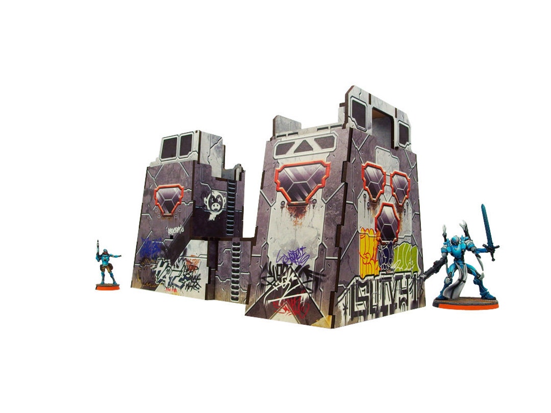 Infinity N5 PREPAINTED Wargaming Terrain 28mm 1:56 Precinct Sigma ...