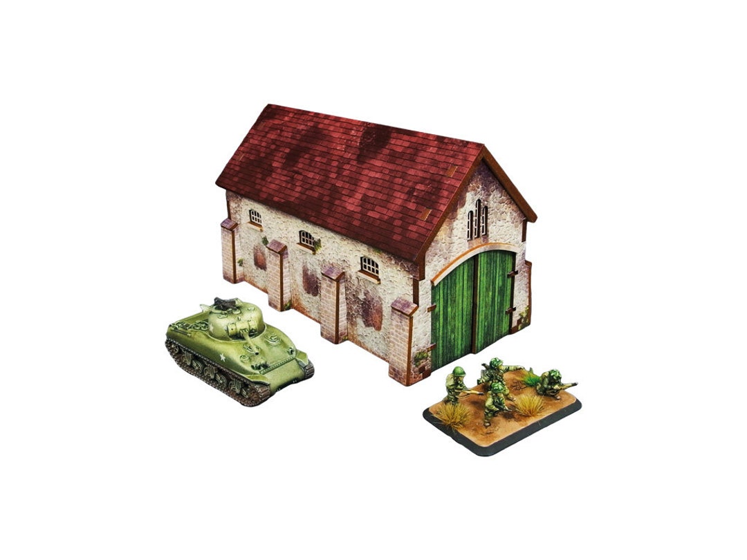 WW2 Normandy Cowshed PREPAINTED [15mm/1:100] [flames of War / EPIC] - Etsy