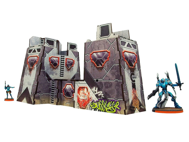 Precinct Sigma Sentry Towers (2) PREPAINTED (gray) - Etsy