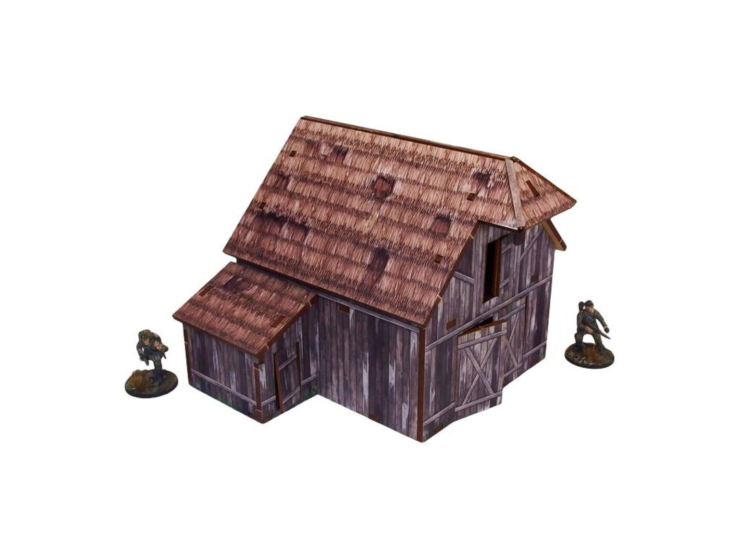 WW2 Bolt Action Ostfront Village Barn (1) PREPAINTED [28mm/1:56] - Etsy