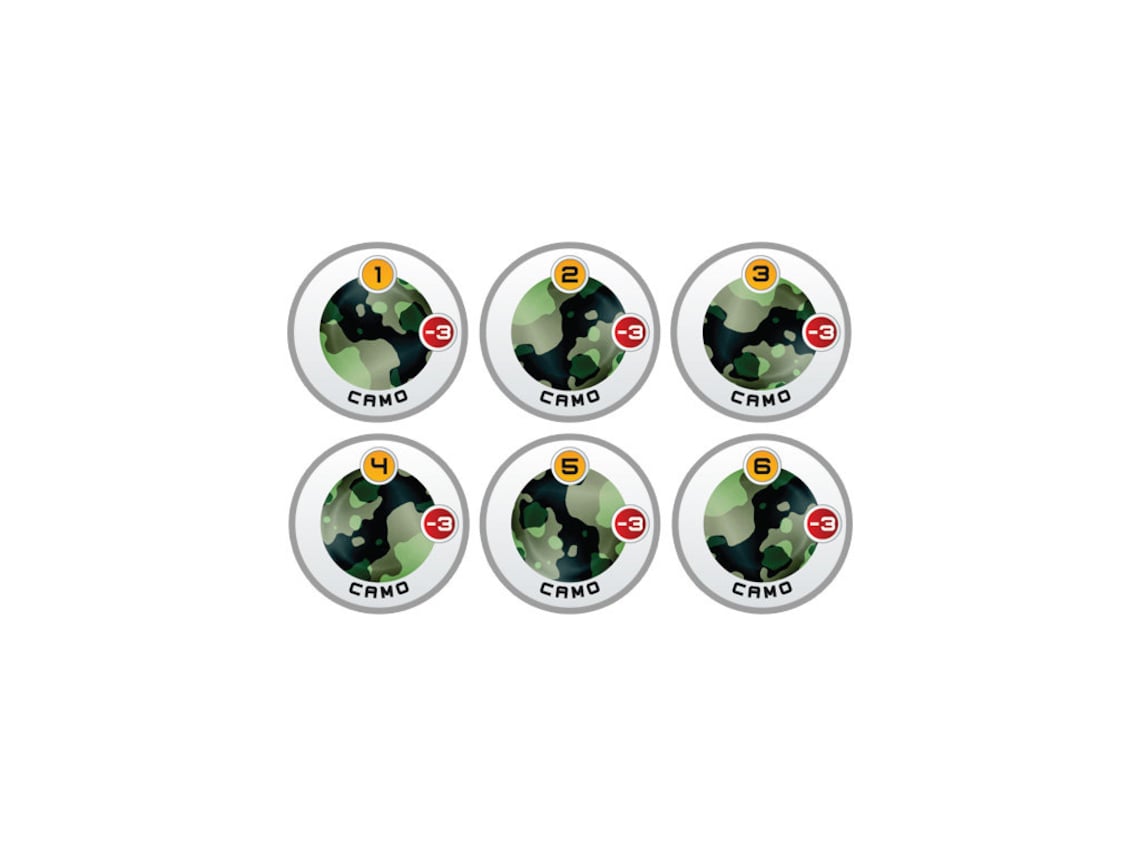 N4 Infinity Tokens Camouflage 3 6 - Etsy