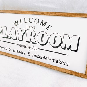 Playroom Decor Sign Kids Playroom Welcome to the Playroom - Etsy