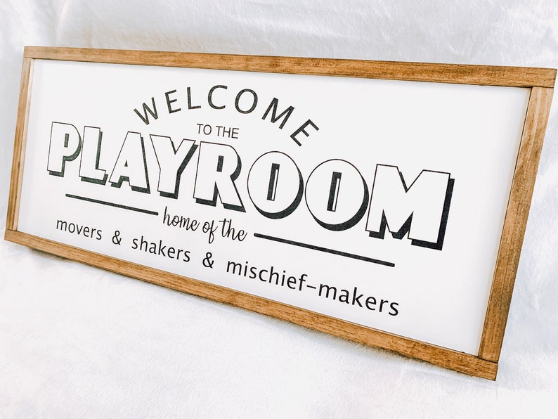 Playroom Decor Sign Kids Playroom Welcome to the Playroom - Etsy