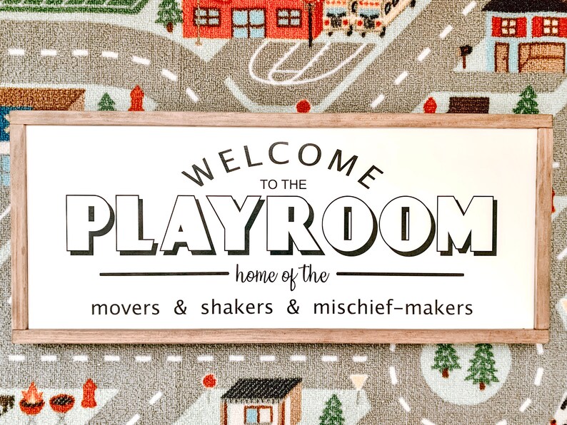 Playroom Decor Sign Kids Playroom Welcome to the Playroom - Etsy