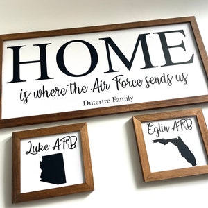 Military Family Sign Military Home Sign Home is Where the - Etsy