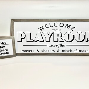 Playroom Decor Sign Kids Playroom Welcome to the Playroom - Etsy