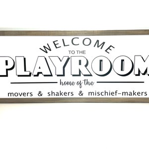 Playroom Decor Sign Kids Playroom Welcome to the Playroom - Etsy