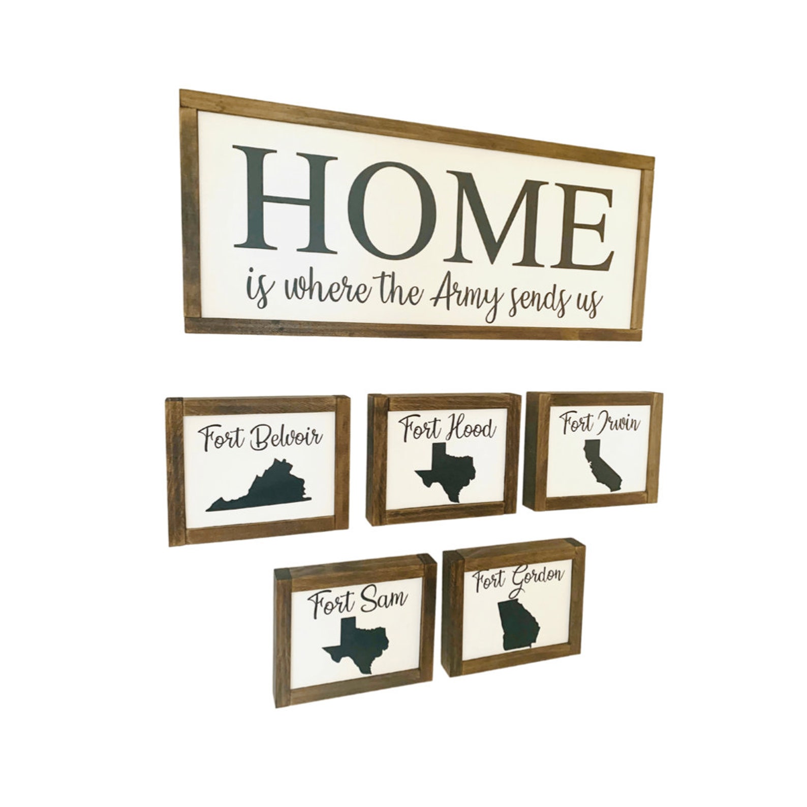 Military Family Sign Military Home Sign Home is Where the | Etsy