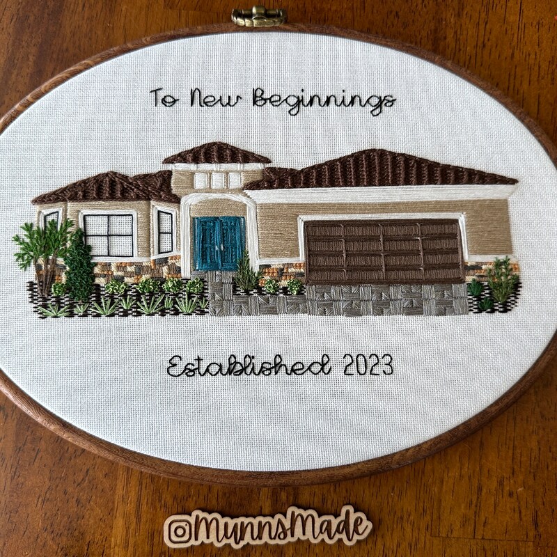 House Embroidery - Etsy