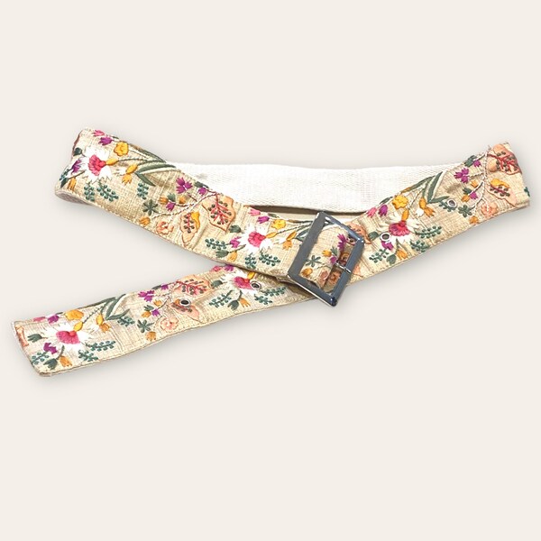 Embroidered Belt - Etsy