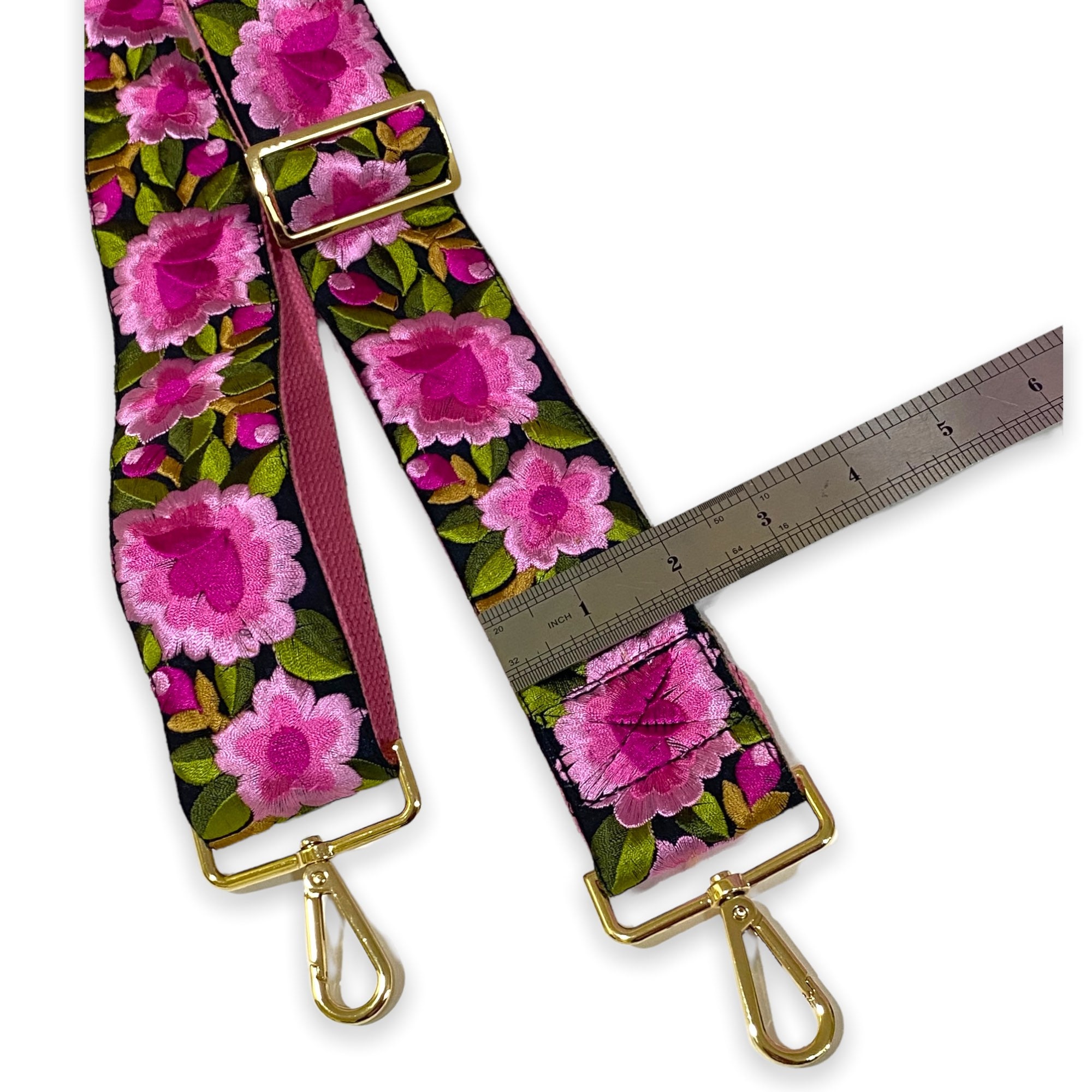 Pink Bag Strappink Floral Bag Strapshoulder Strap for Bags - Etsy