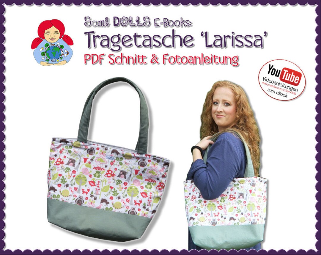 Make Your Own 'larissa' Tote Bag • Pattern & Instructions PDF | Sami ...