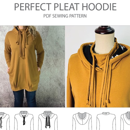 Trish Newbery Design Talia Wrap Hoodie Pattern 2030 PDF - Etsy