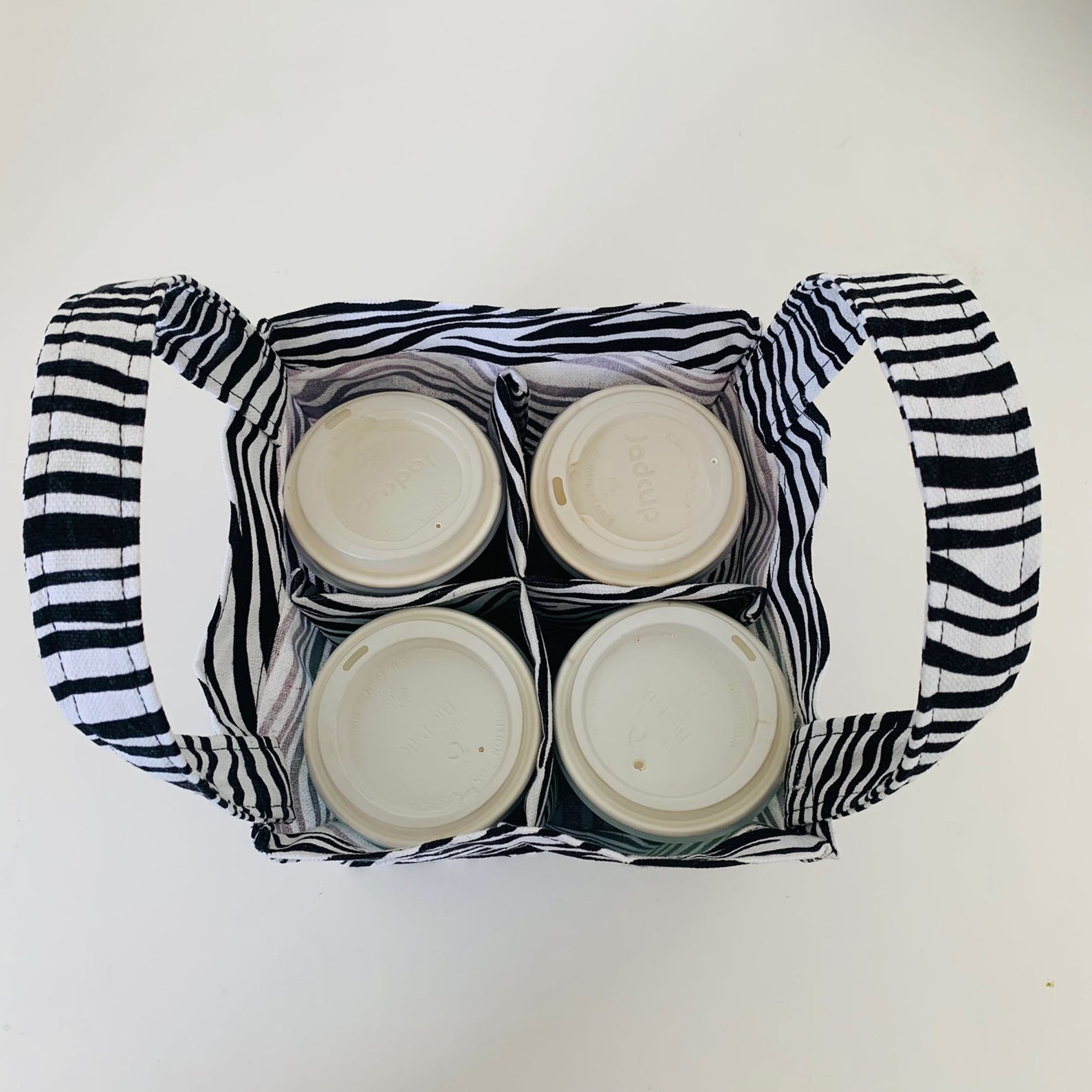 Trish Newbery Design - Reusable Coffee Holder Tote Bag - 4 Cup - PDF ...