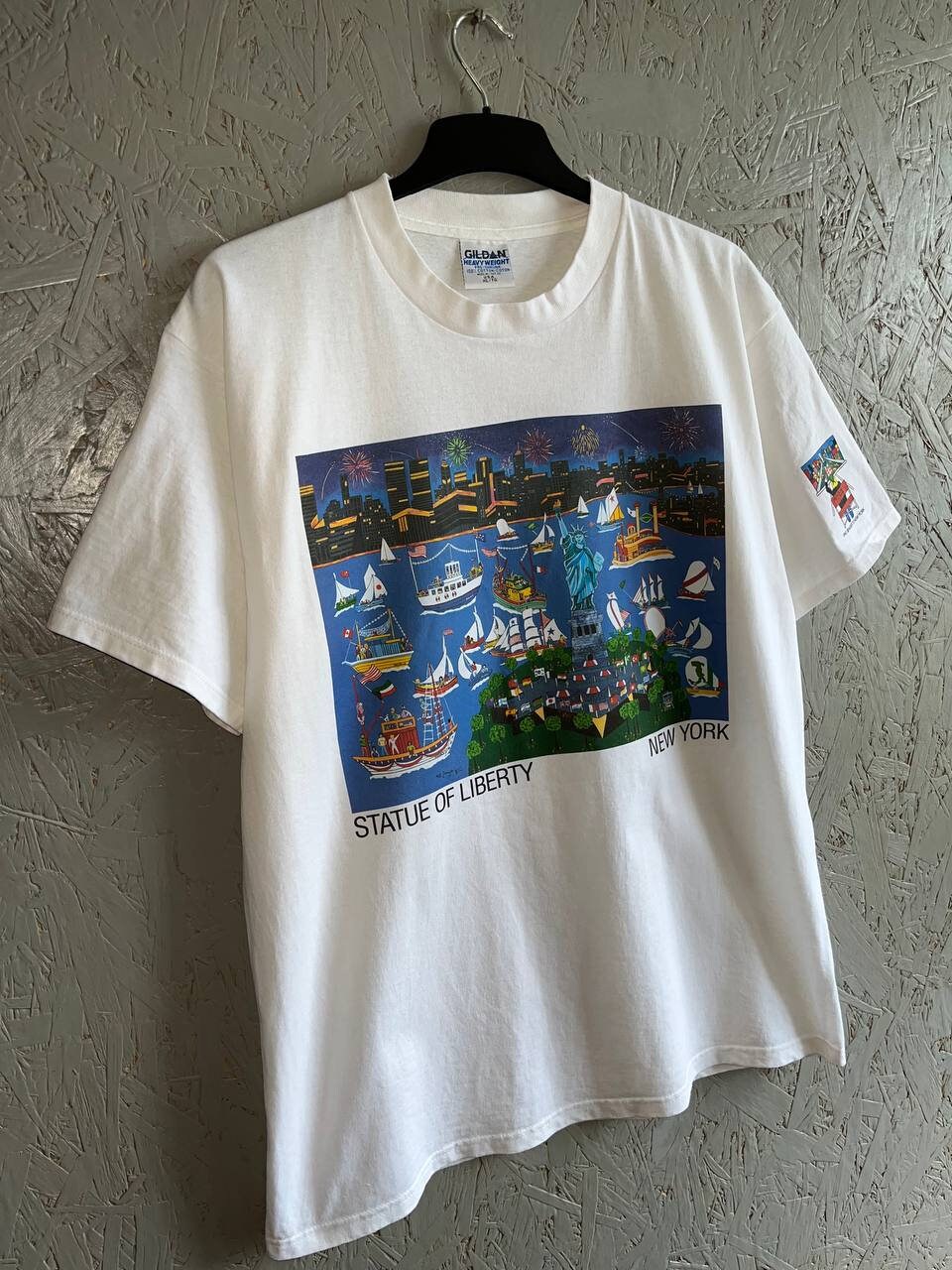 Vintage Pat Singer's statue of Liberty NEW YORK 1993 Graphic T-shirt ...