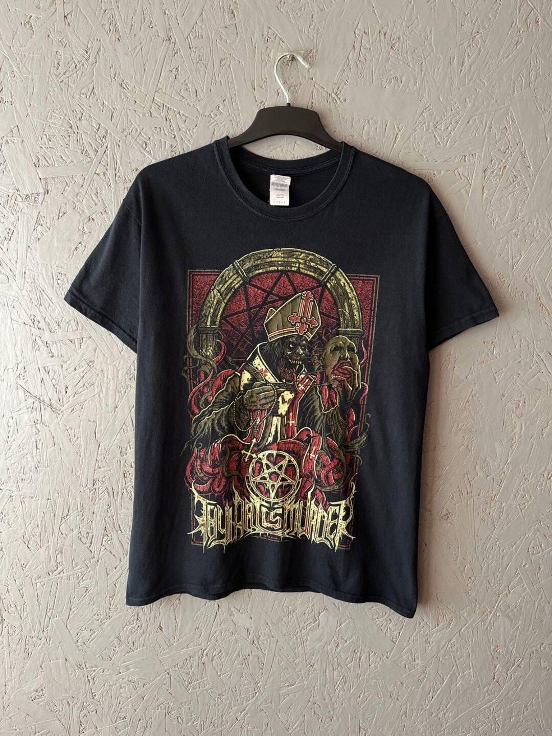 Thy Art is Murder - Evil Pope Men's Metal T-shirt Graphic Big Print ...