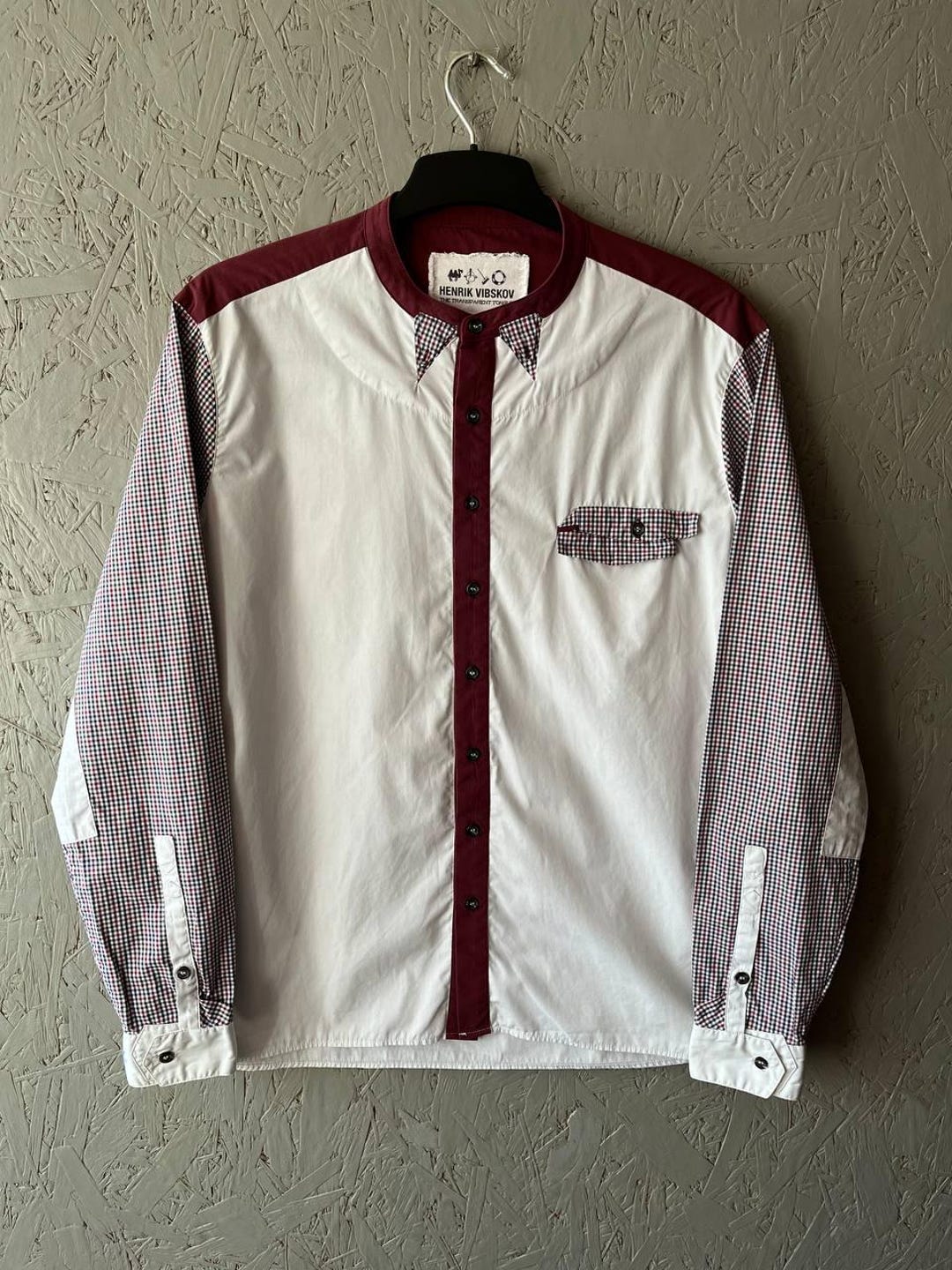 Designer Henrik Vibskov the Transparent Tongue Men's Cotton Shirt up ...