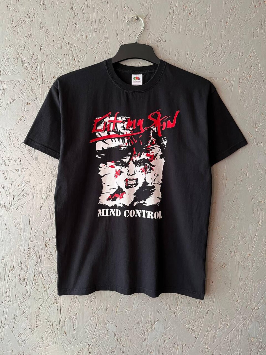 CUT MY SKIN mind Control Band T-shirt Big Graphic Print Size M Color ...