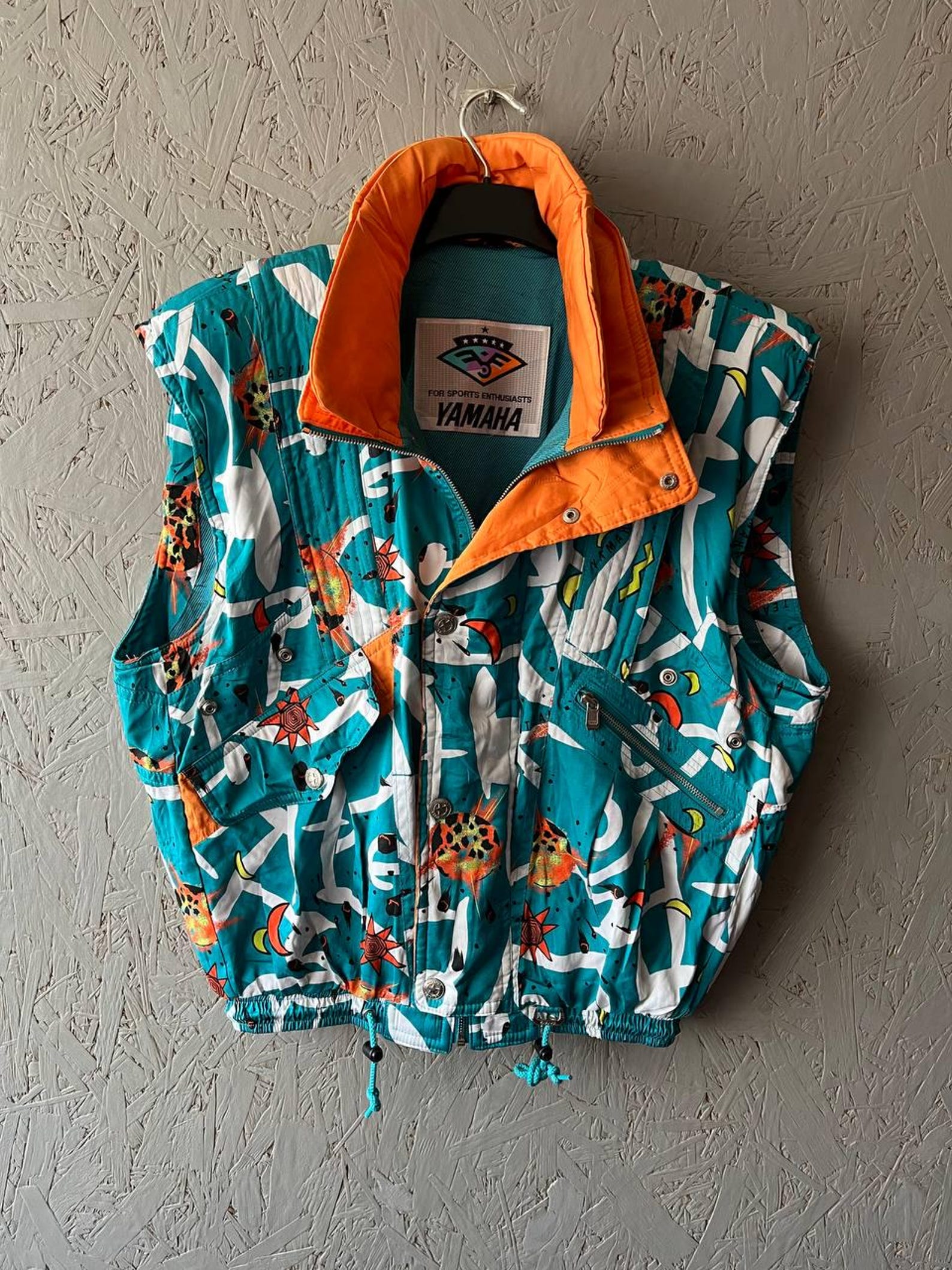 Vintage 80-90s YAMAHA Women's Ski Snowboard Rave Jacket Bomber ...
