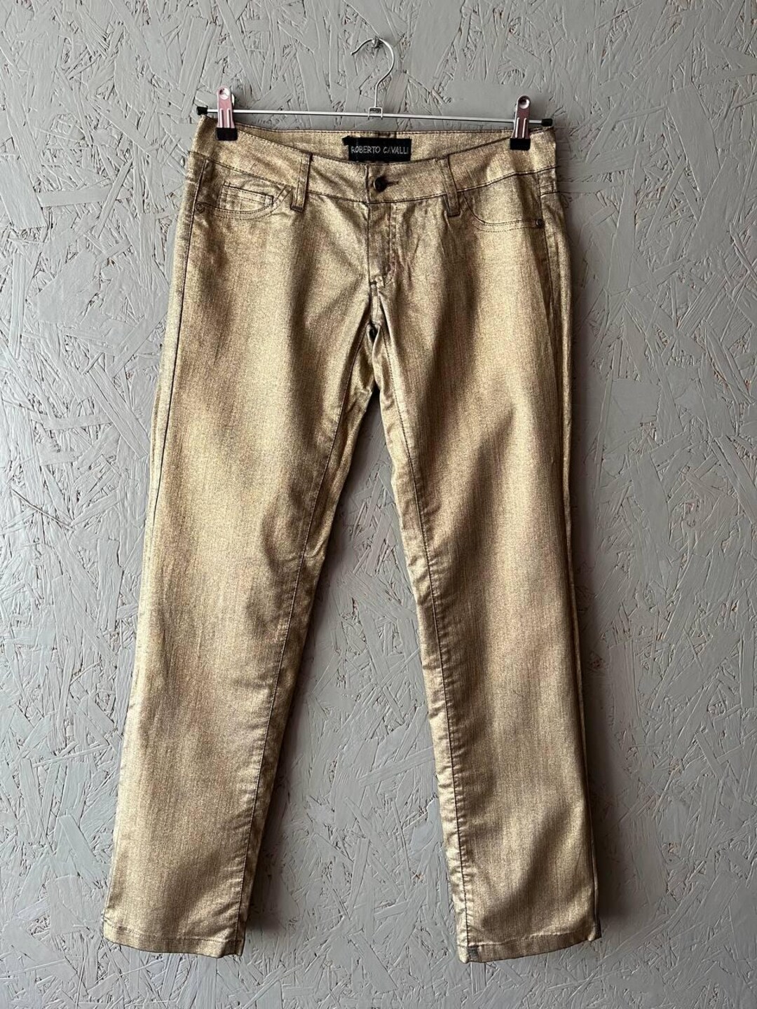 Vintage Yk2 Roberto Cavalli Italy Women's Straight Slim Fit Glamour ...