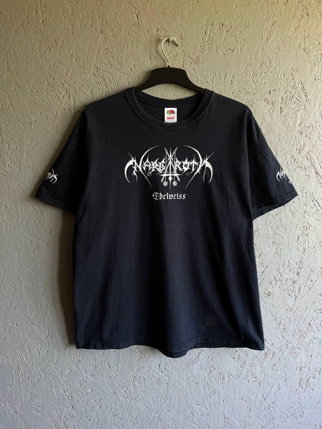 Vintage 00s Nargaroth Edelweiss Black Metal Band Men's T-shirt Size XL ...
