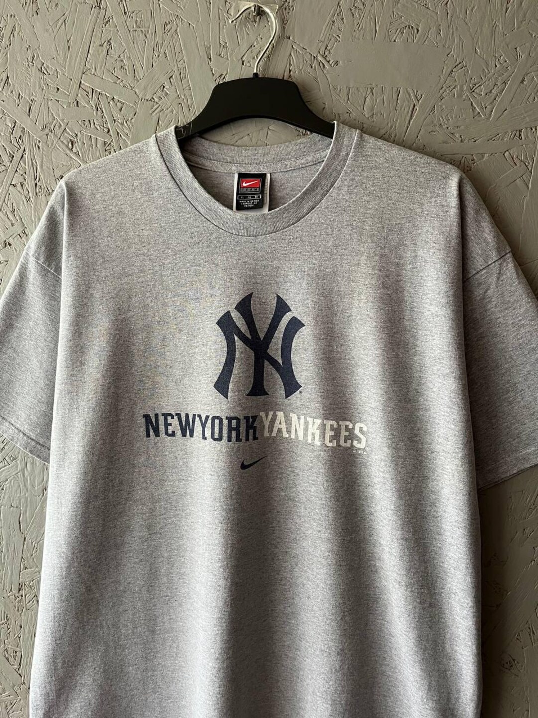 Vintage Nike Team New York Yankees MLB Baseball Jersey Big Logo T-shirt ...