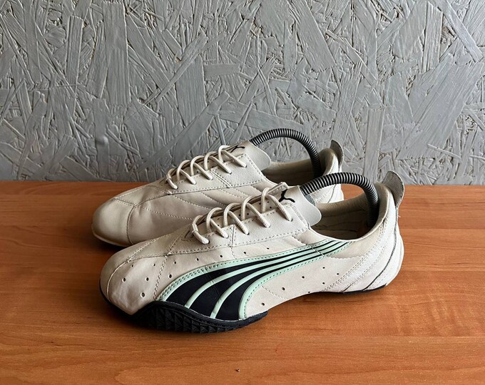 Vintage Yk2 PUMA Asana Japaneses Style Trainers Leather Rare Women's ...