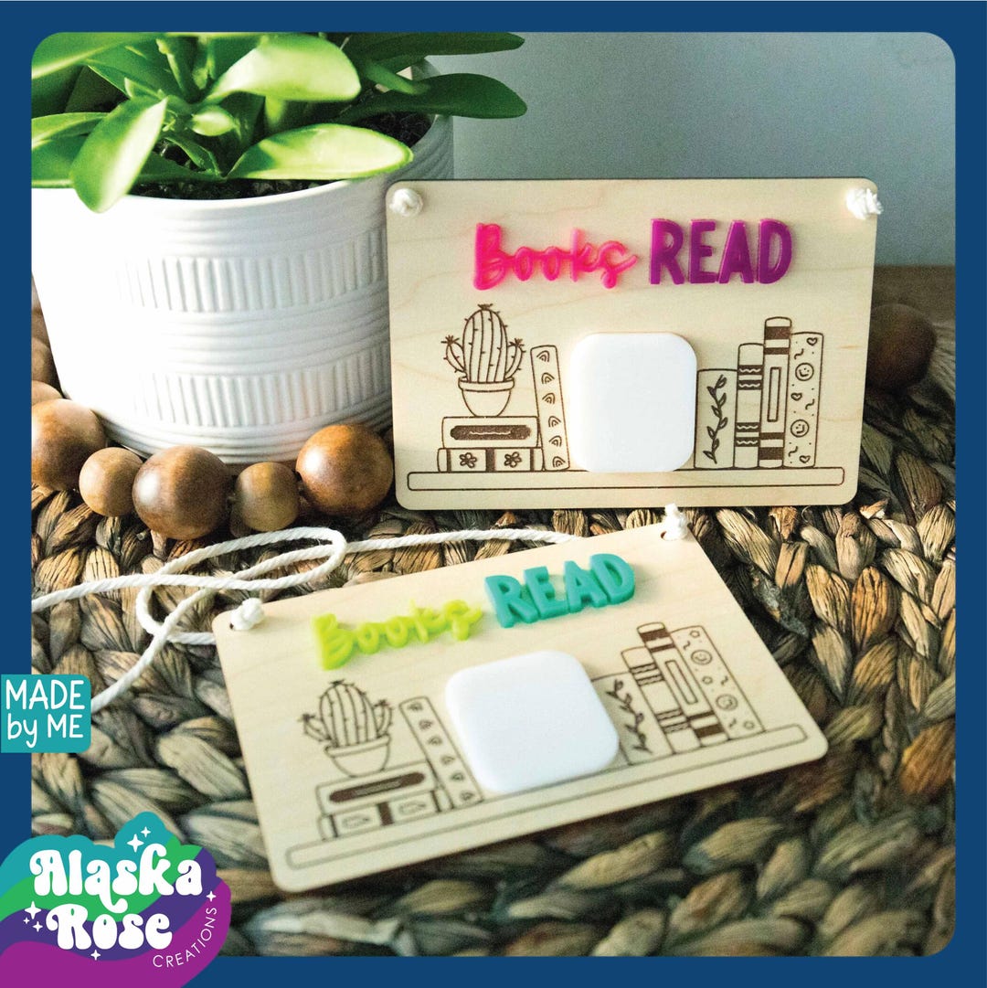Dry Erase Book Tracker Bookish Book Lover Gifts for Christmas - Etsy