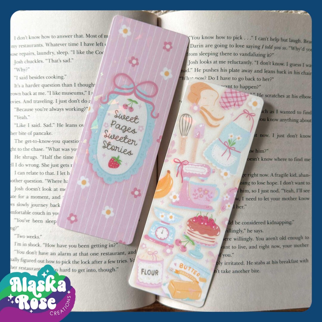 Sweet Bakery Holographic Bookmark - Etsy