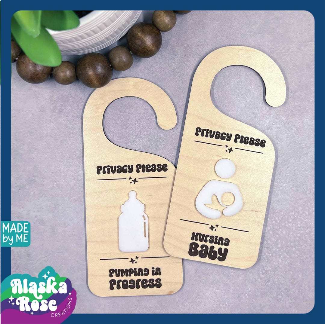 Nursing Door Hanger | Pumping in Progress Door Hanger | Baby Gifts ...