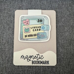 Magnetic Bookmark | Library Wallet | Bookish | Book Lover - Etsy