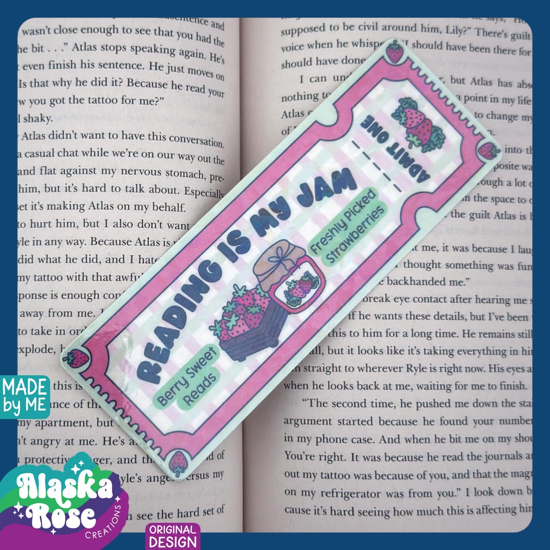 Reading is My Jam Holographic Bookmark - Etsy
