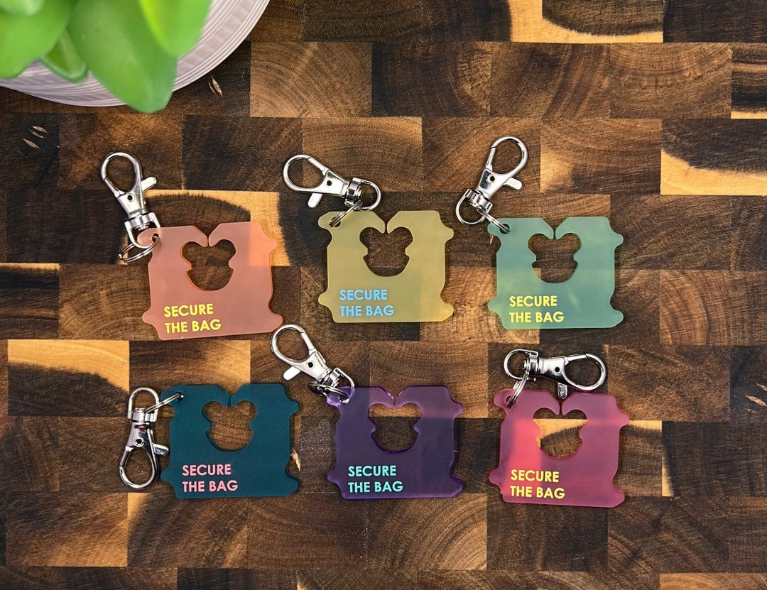 Secure the Bag Bread Clip Keychain Funny Keychain - Etsy