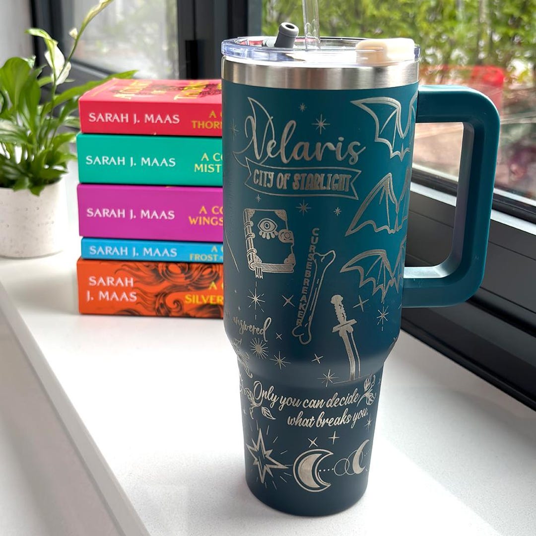 ACOTAR 40oz Tumblers, Officially Licensed SJM Engraved Drink Tumblers ...