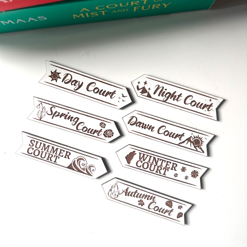 ACOTAR Bookshelf Signposts: Officially Licensed SJM Prythian Court ...