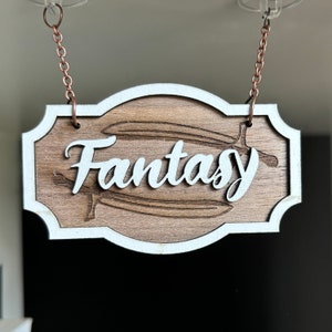 Fantasy Bookshelf Sign, Bookshelf Genre Hangers, Bookshelf Fantasy Sign ...