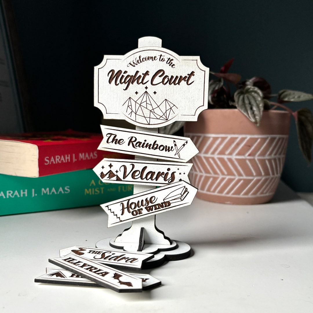 ACOTAR Signs, Officially Licensed SJM Signposts, SJM Velaris Signs ...