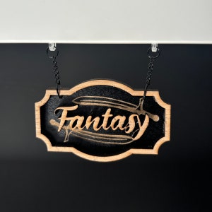 Fantasy Bookshelf Sign, Bookshelf Genre Hangers, Bookshelf Fantasy Sign ...
