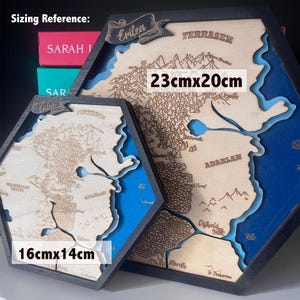 SJM World 3D Wooden Map: Officially Licensed Terrasen, Night Court ...