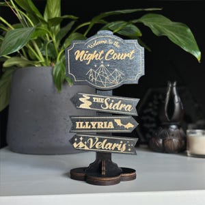 ACOTAR Signs, Officially Licensed SJM Signposts, SJM Velaris Signs ...