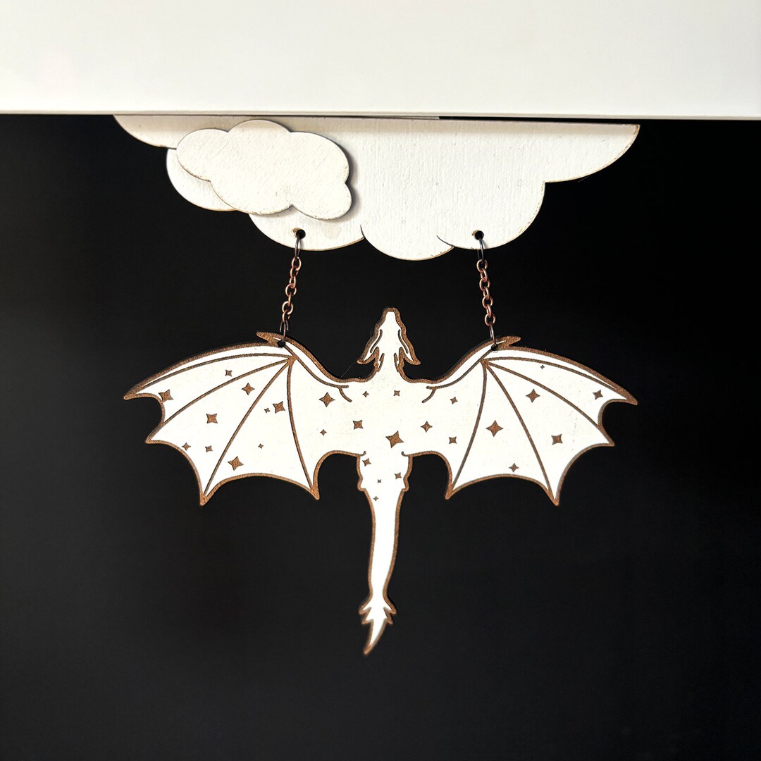 Bookshelf Dragon, Celestial Dragon Book Shelf Hanger , Wooden Dragon ...