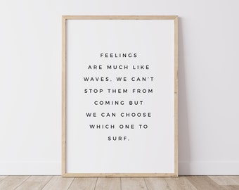 Feelings Are Much Like Waves - Etsy