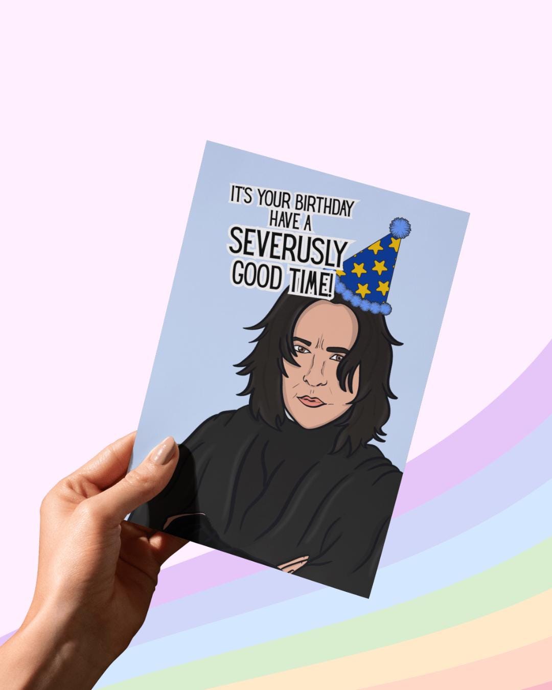 Severously Good Time Greeting Birthday Day Card | HP Snape - Etsy