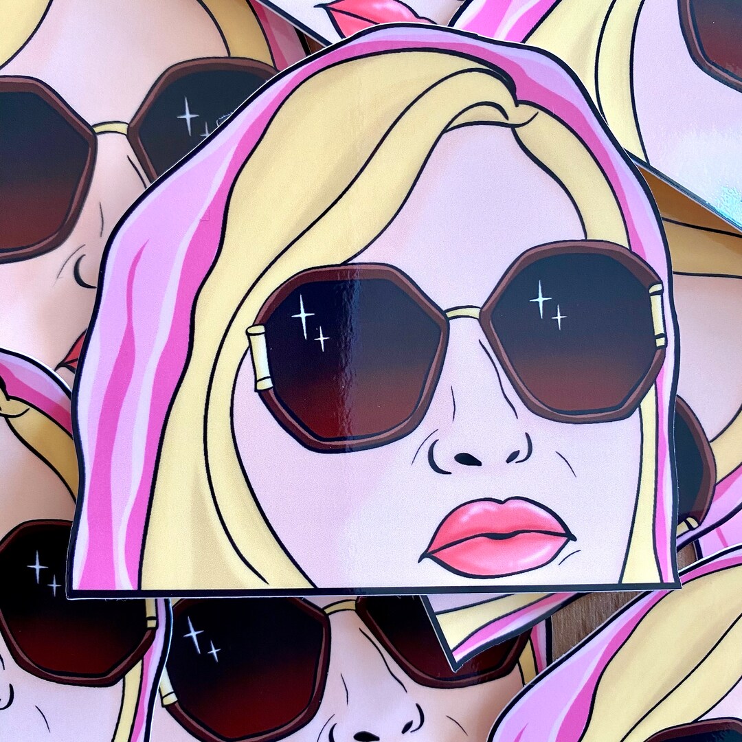 Jennifer Coolidge Tanya Car Peeker Window Weatherproof Sticker Cute ...